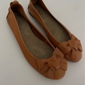 flavia passini | Shoes | Flavia Passini Light Cognac Brown Bow Ballet ...